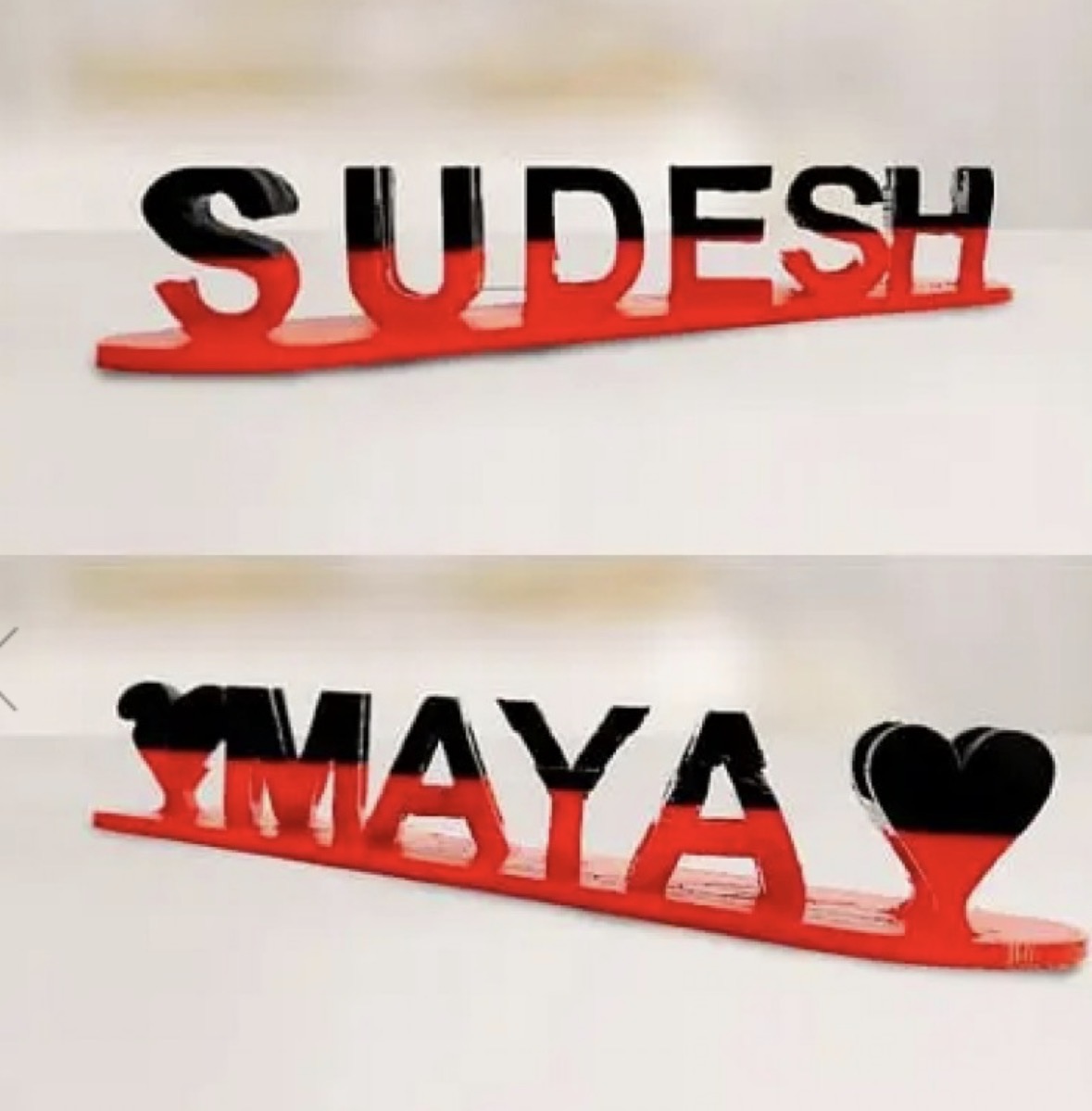 3D dual name strip - 3D Print Bounty | 3D Print Bounty